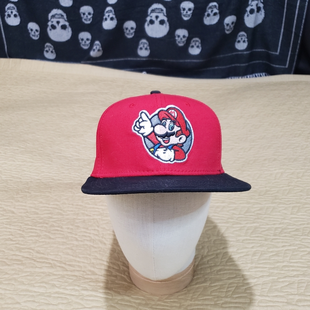 Super Mario Bros Embroidered Snapback Hat - Gem